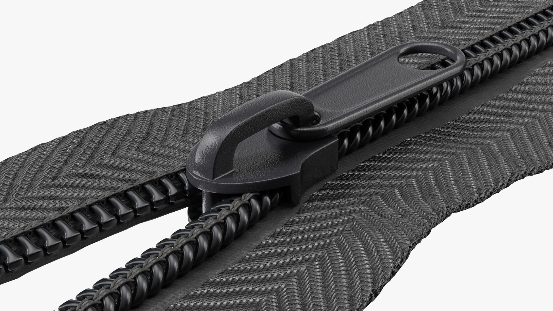 3D Nylon Coil Closed End Zipper Black Model - TurboSquid 1808590