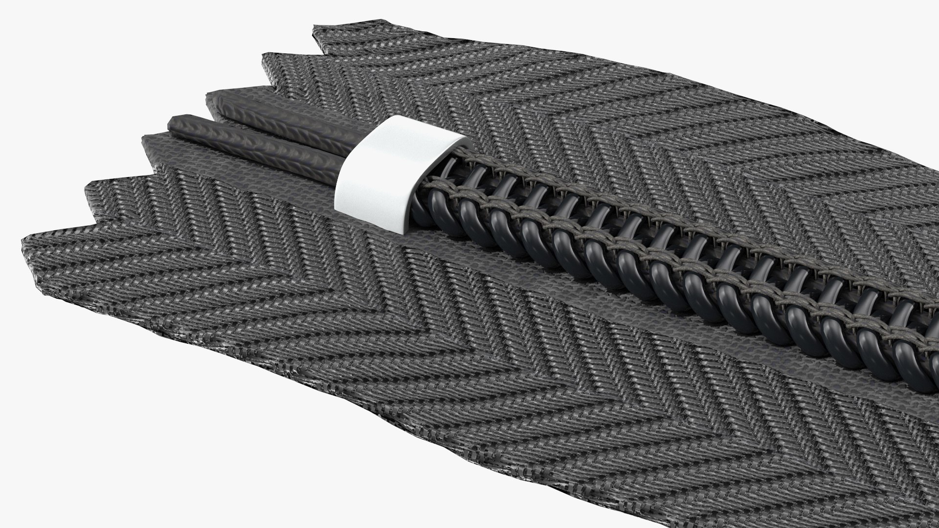3D Nylon Coil Closed End Zipper Black Model - TurboSquid 1808590