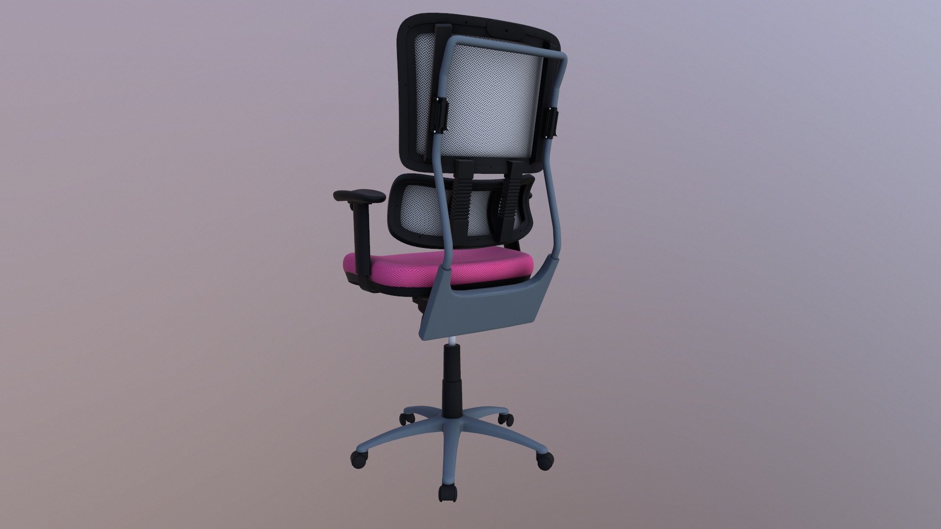 3D Manager Office Chair With Lumbar Model - TurboSquid 2072853