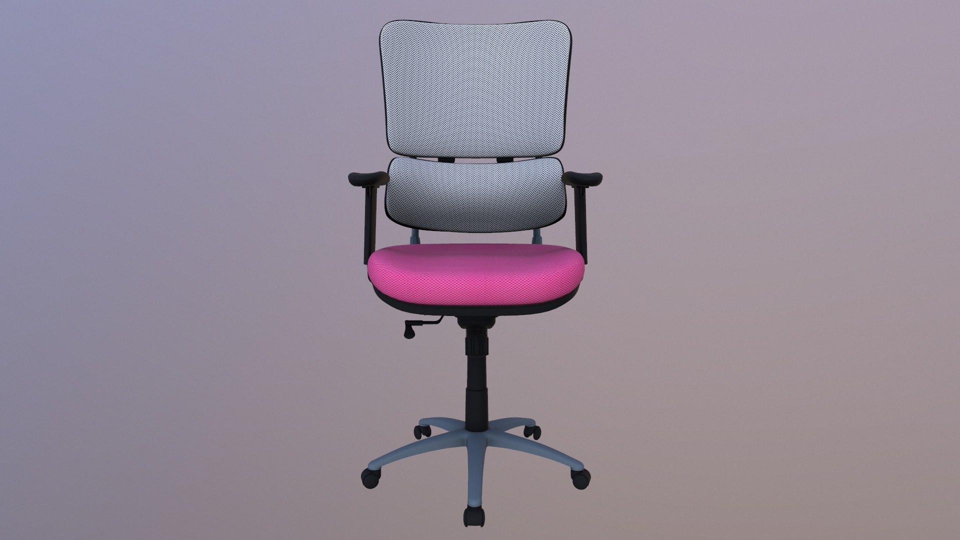 3D Manager Office Chair With Lumbar Model - TurboSquid 2072853