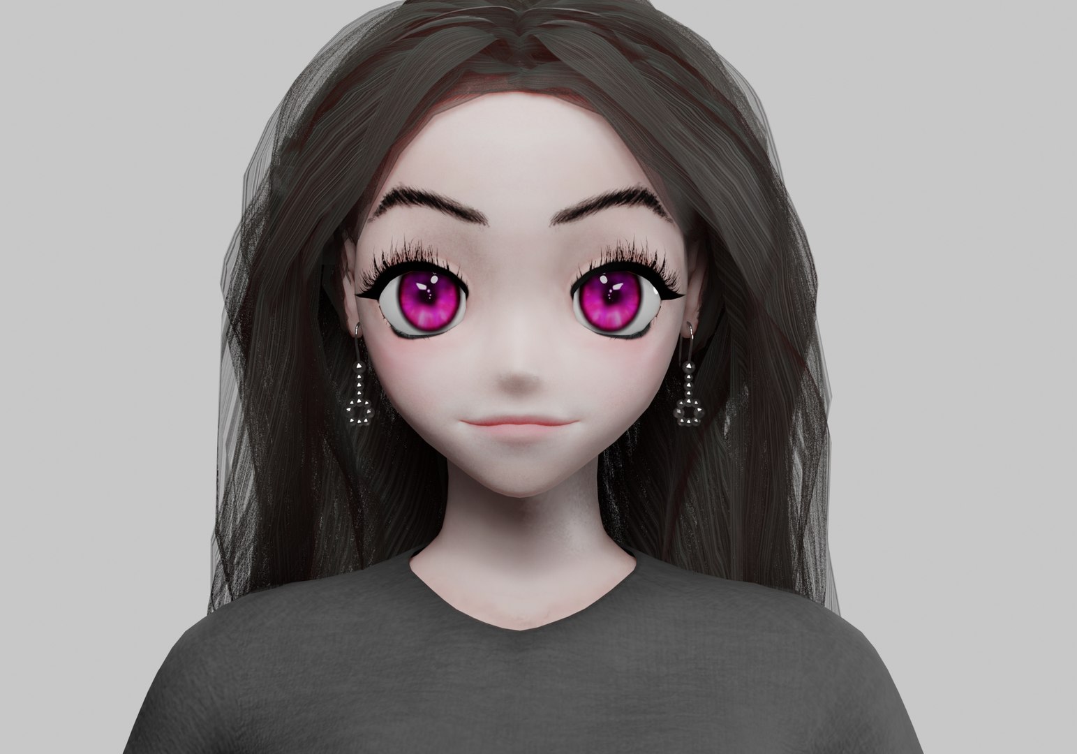 Cute Basic Girl V35243 3D Model - TurboSquid 2270688