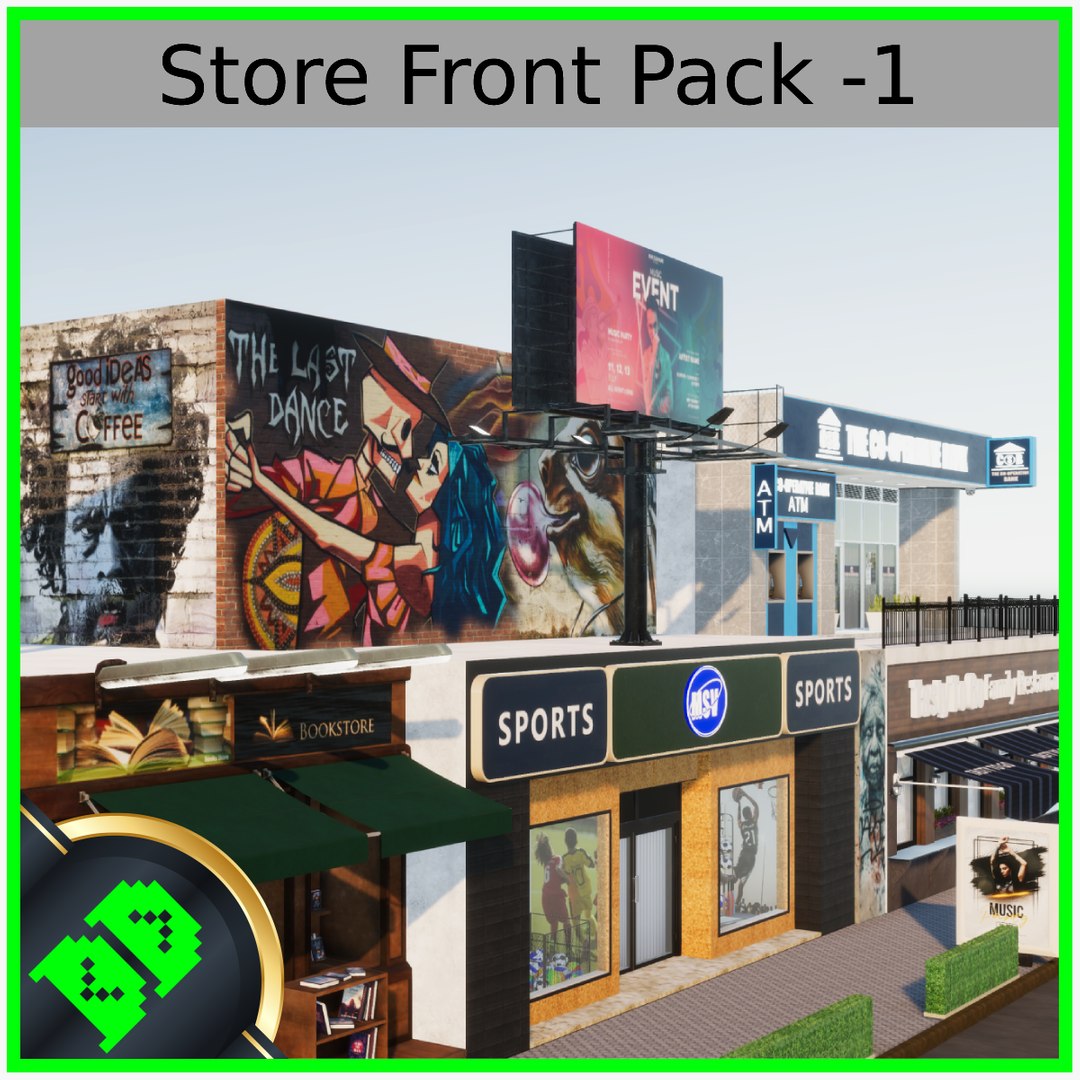 Store Front Pack - 1 3D Model - TurboSquid 1821533