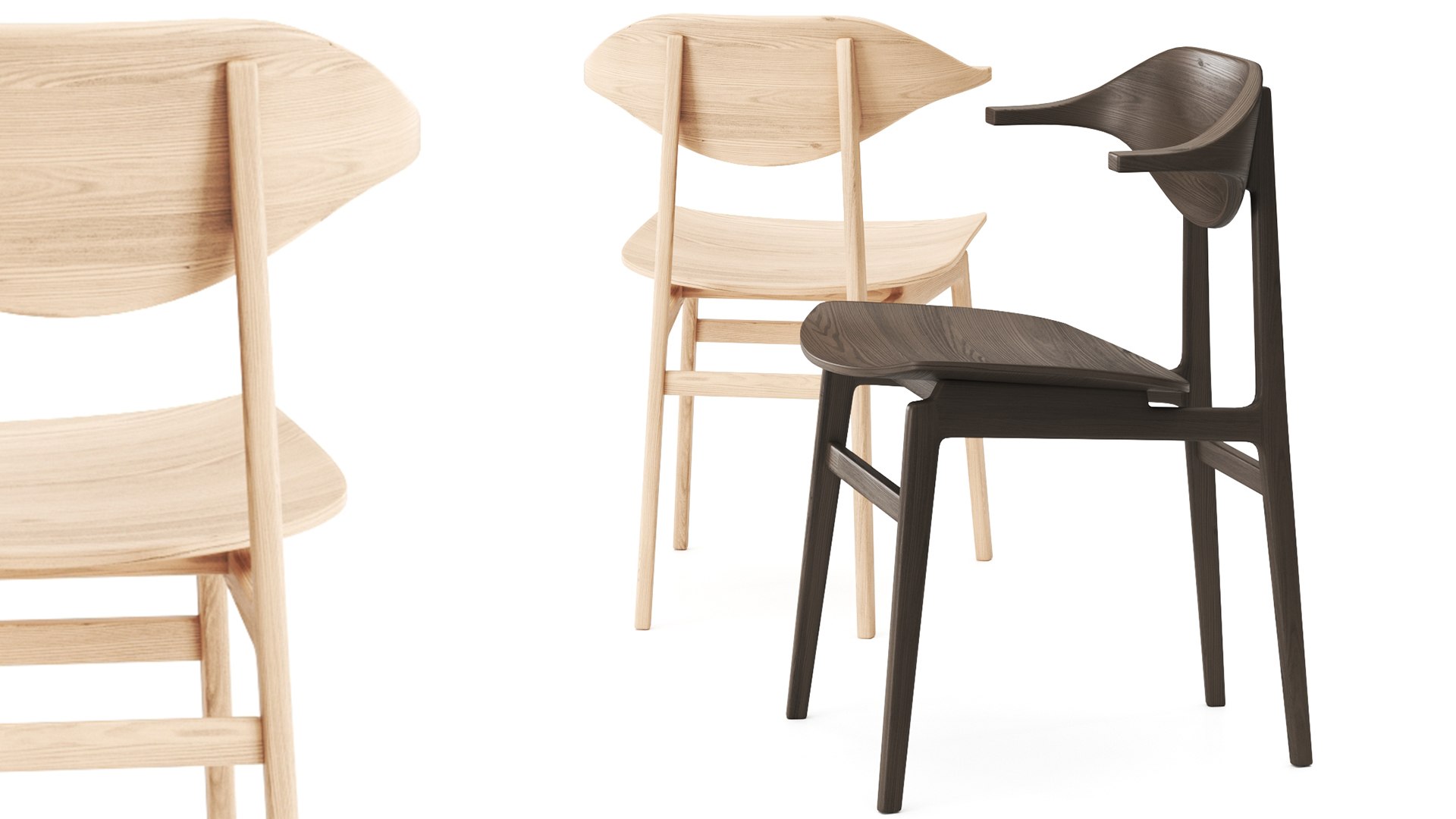 3D Buffalo Norr11 Wooden Chair - TurboSquid 1879589