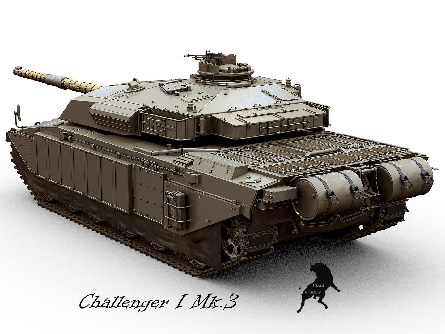 Armoured Challenger 3d Model