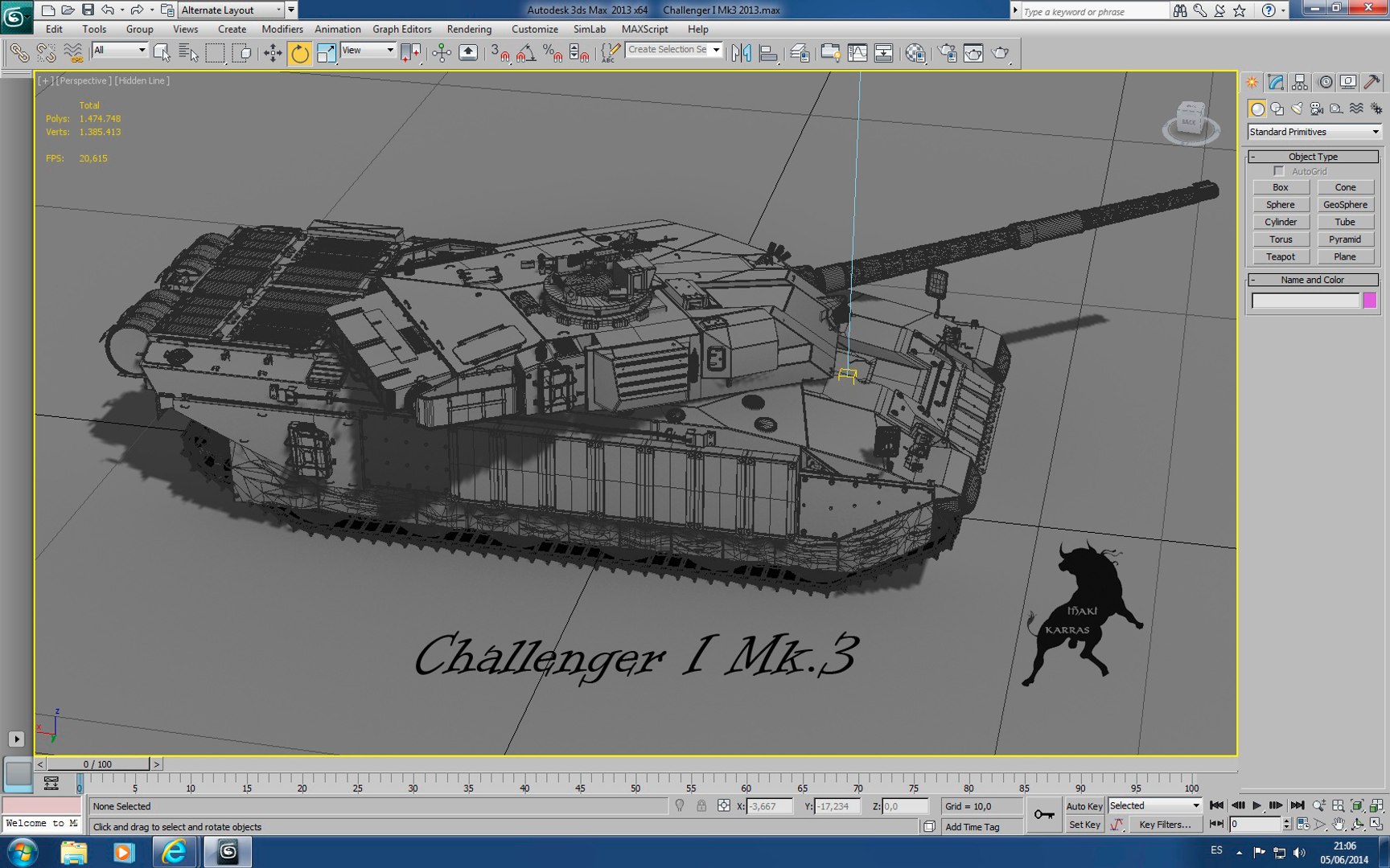 Armoured Challenger 3d Model