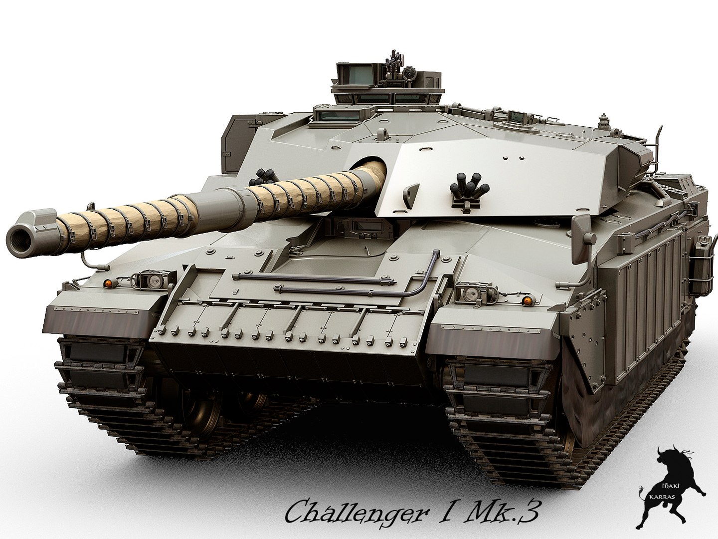 Armoured Challenger 3d Model
