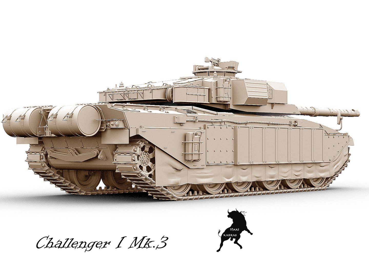 Armoured Challenger 3d Model