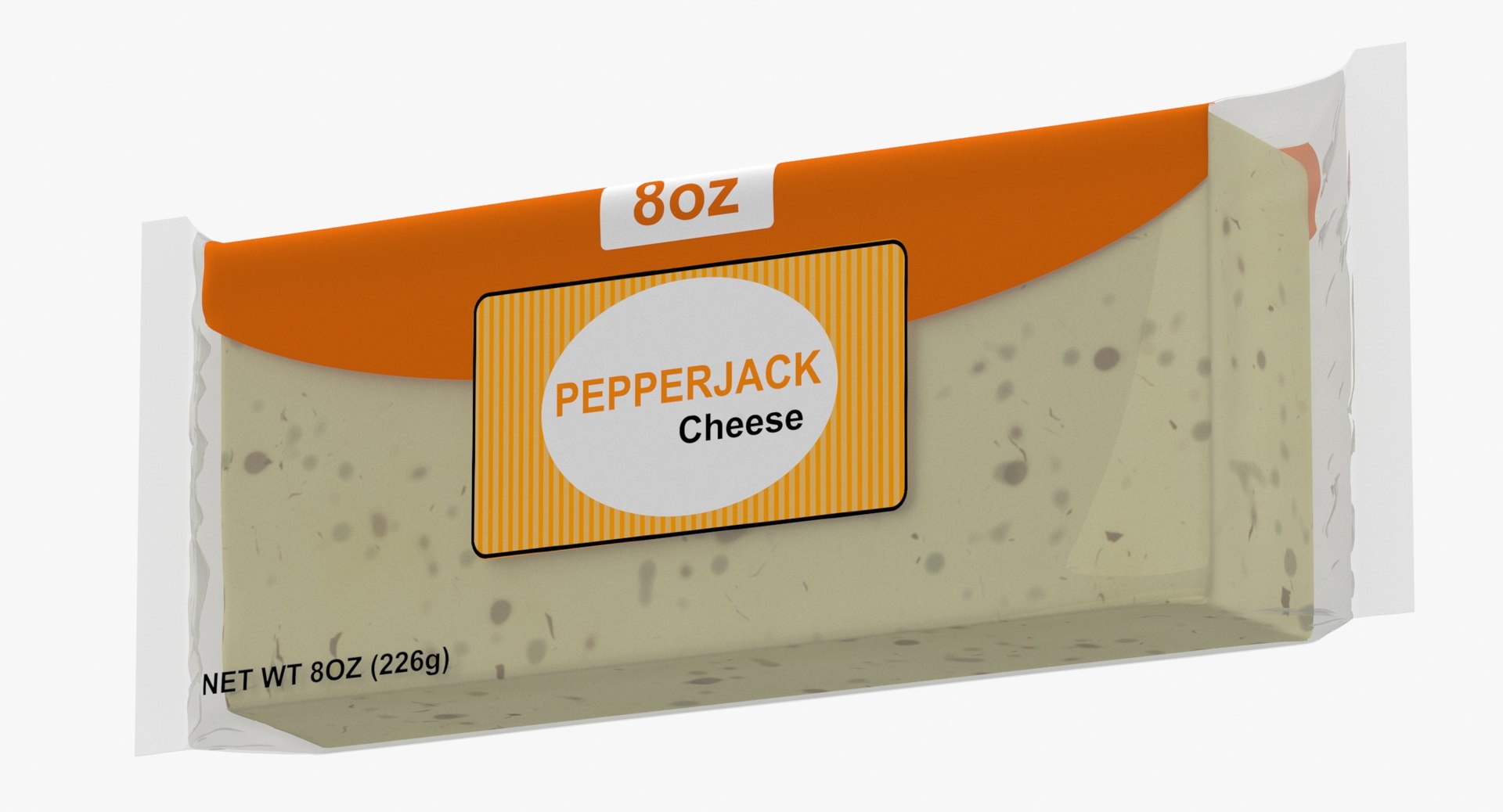 Block Cheese 8oz Blank and Generic Label 3D model - TurboSquid 2022823
