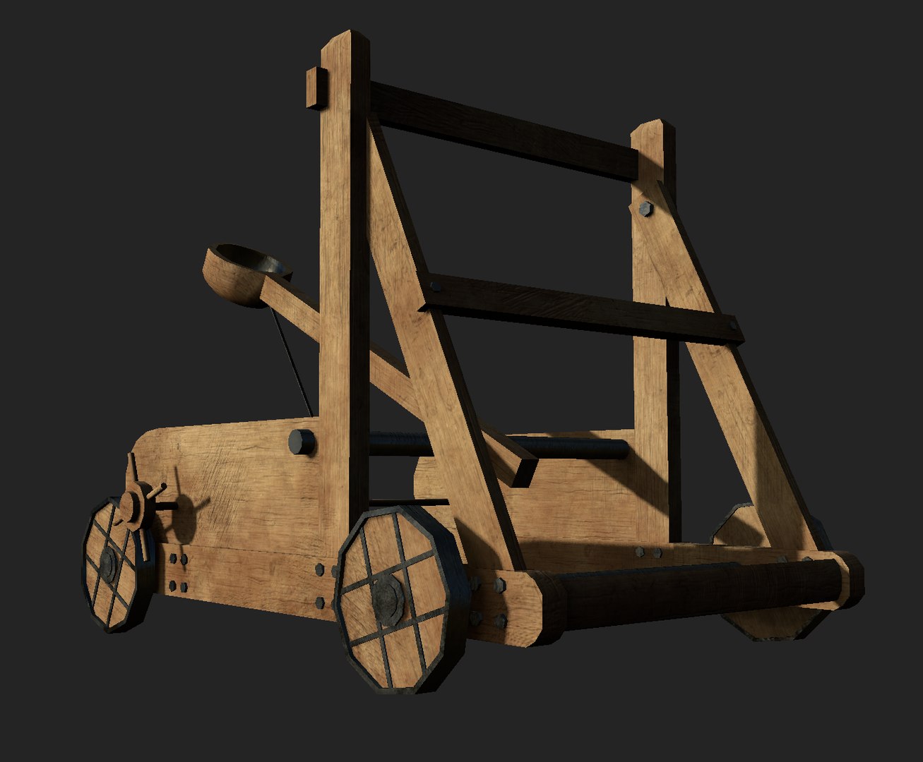Rusted Wooden Catapult 3D Model - TurboSquid 1212390