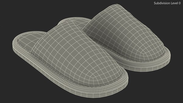 3D mens indoor house slippers model - TurboSquid 1468974