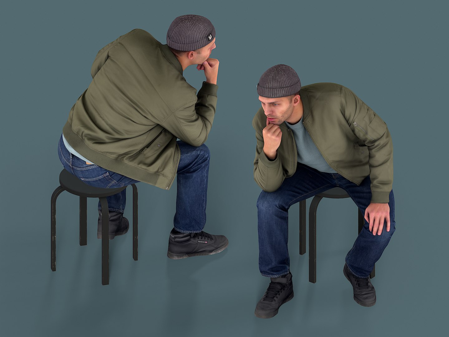 3D Modern Thinker model - TurboSquid 1839161