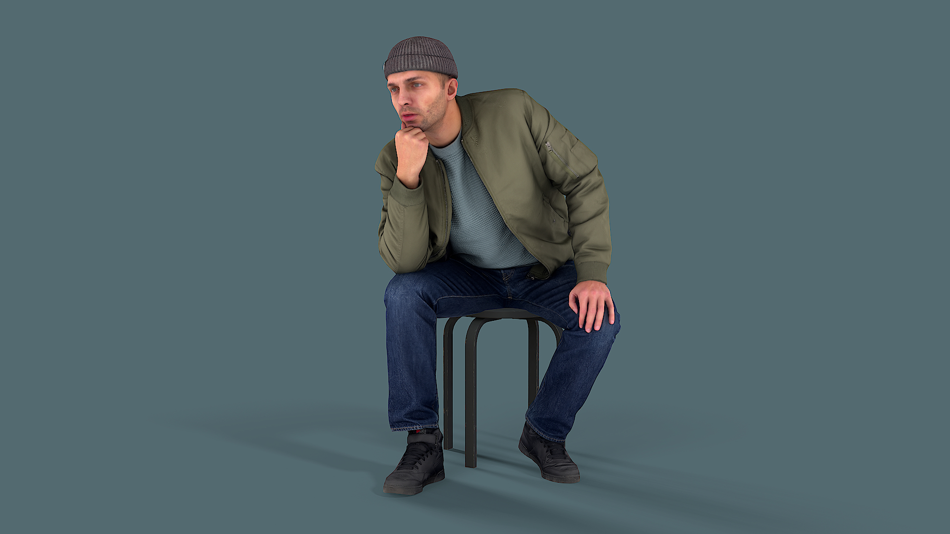 3D Modern Thinker model - TurboSquid 1839161