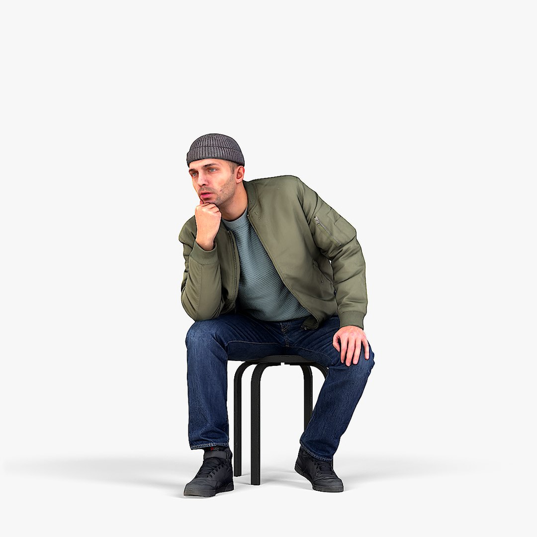 3D Modern Thinker model - TurboSquid 1839161