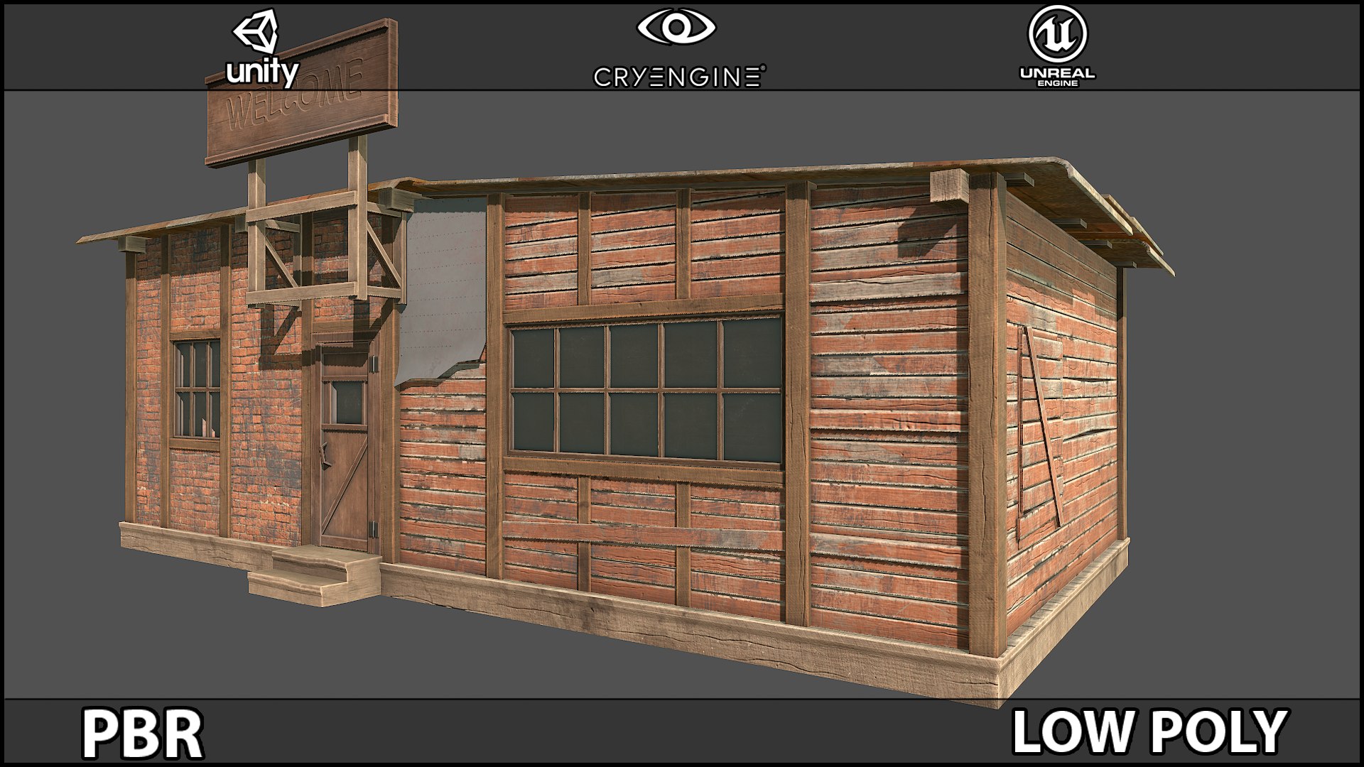 Brick Hut Pbr 3D Model - TurboSquid 1279258