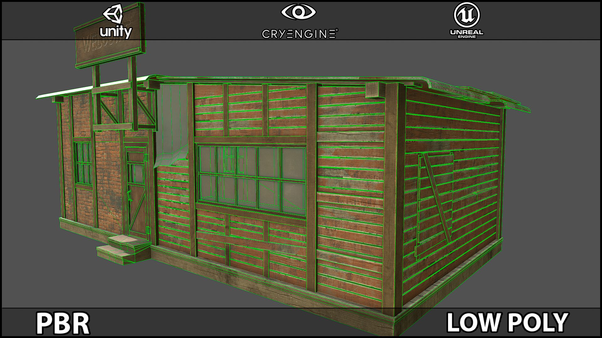 Brick Hut Pbr 3D Model - TurboSquid 1279258