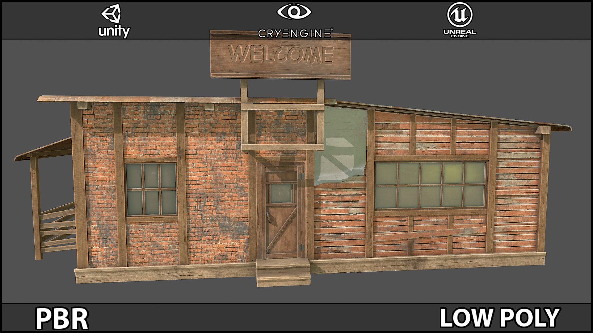 Brick Hut Pbr 3D Model - TurboSquid 1279258