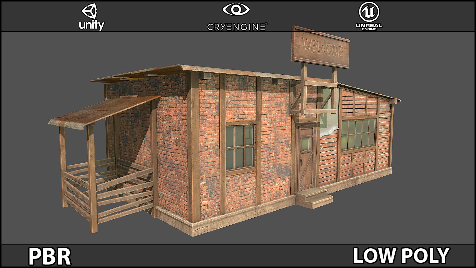 Brick Hut Pbr 3D Model - TurboSquid 1279258