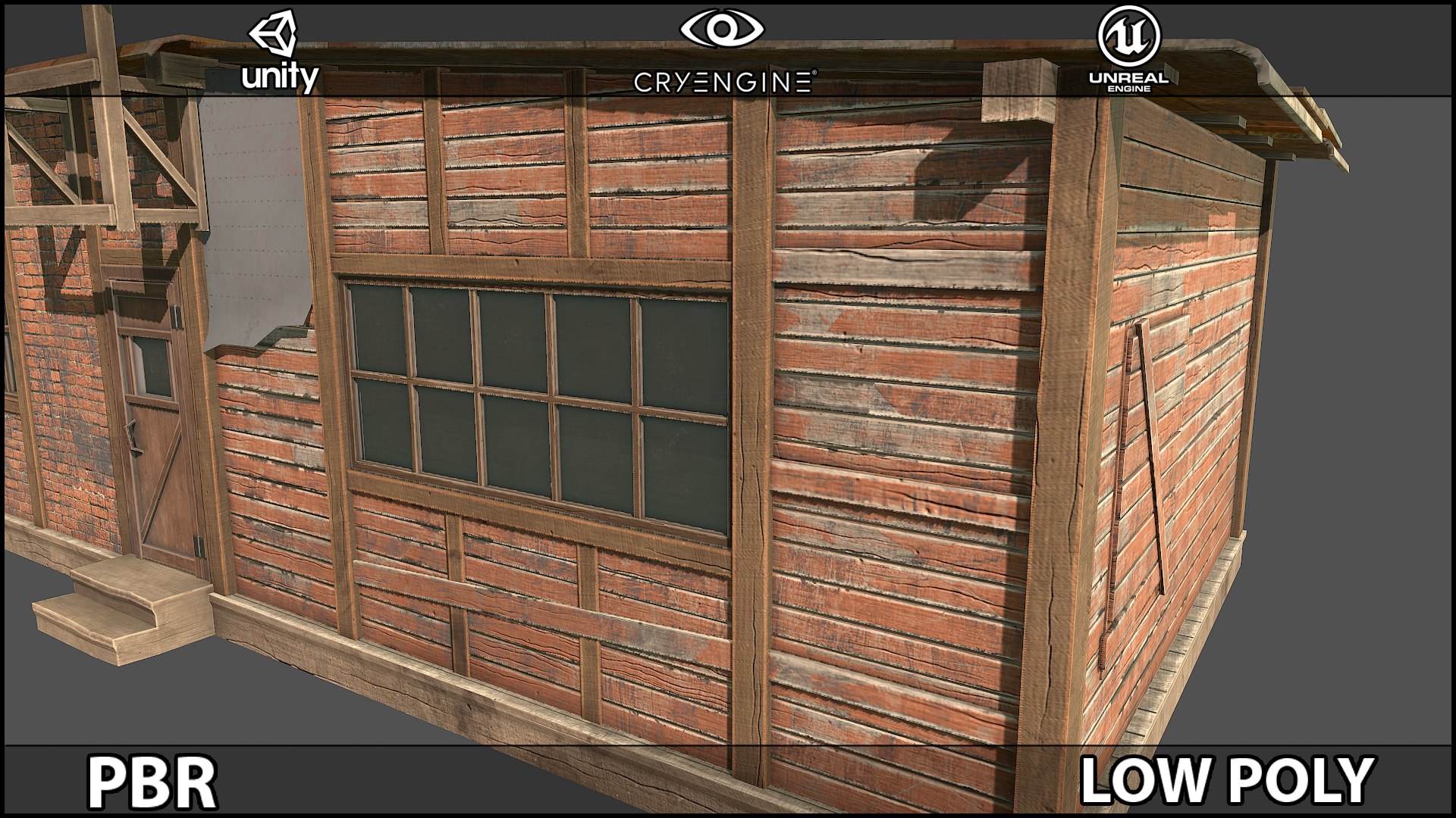 Brick Hut Pbr 3D Model - TurboSquid 1279258