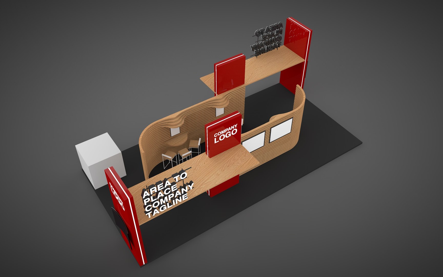 3D Model Stand Exhibition - TurboSquid 1198038