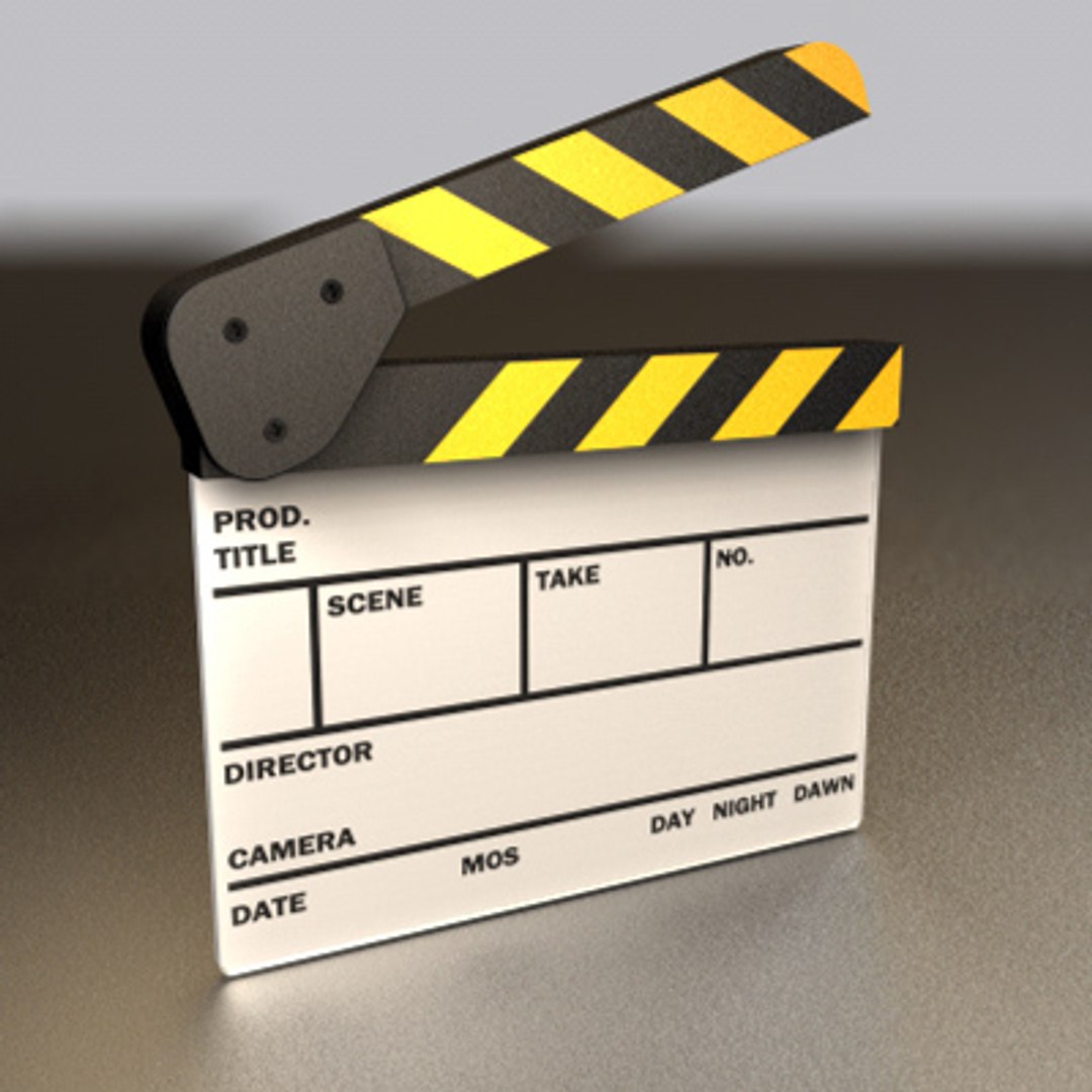 Clapboard Product 3d Model