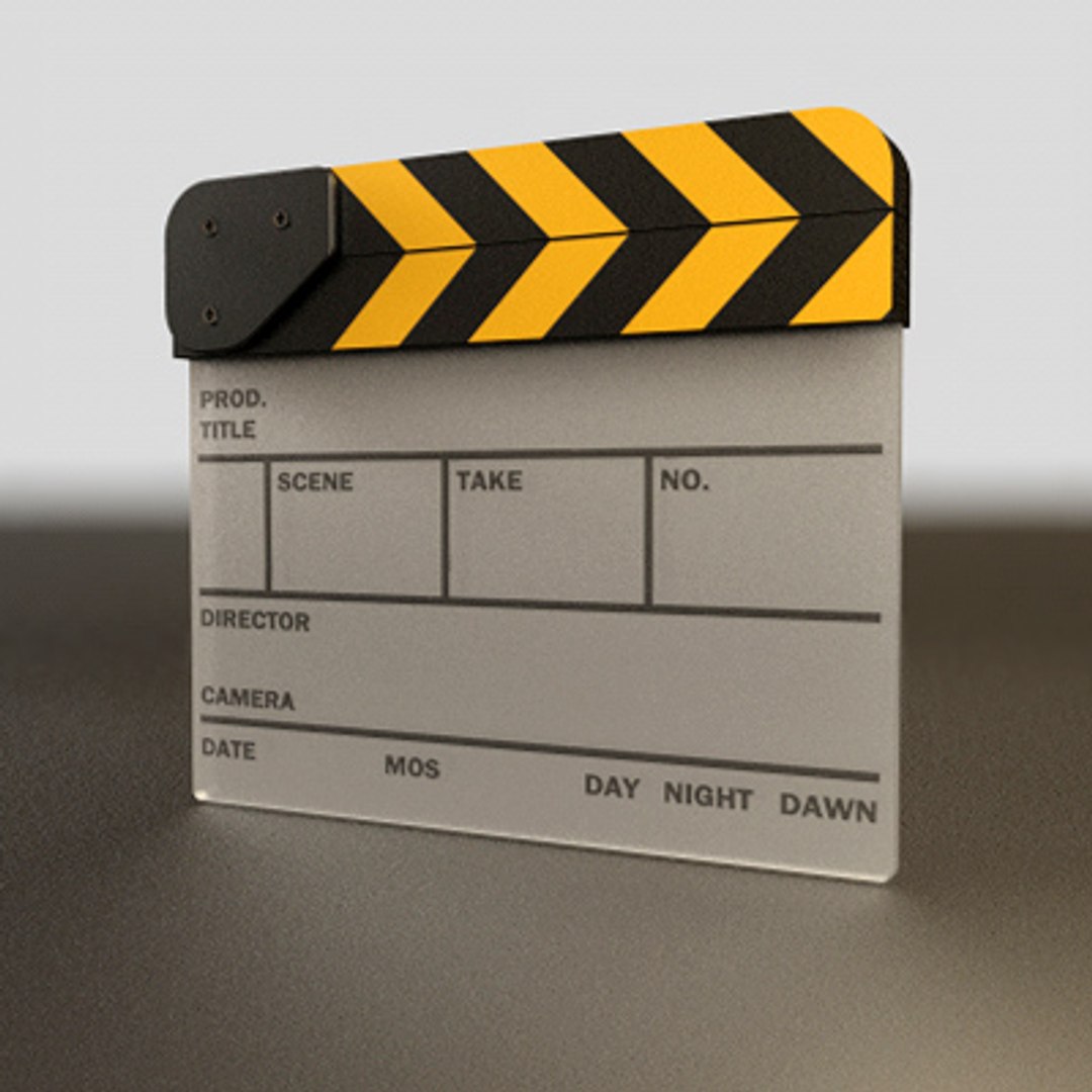 Clapboard Product 3d Model