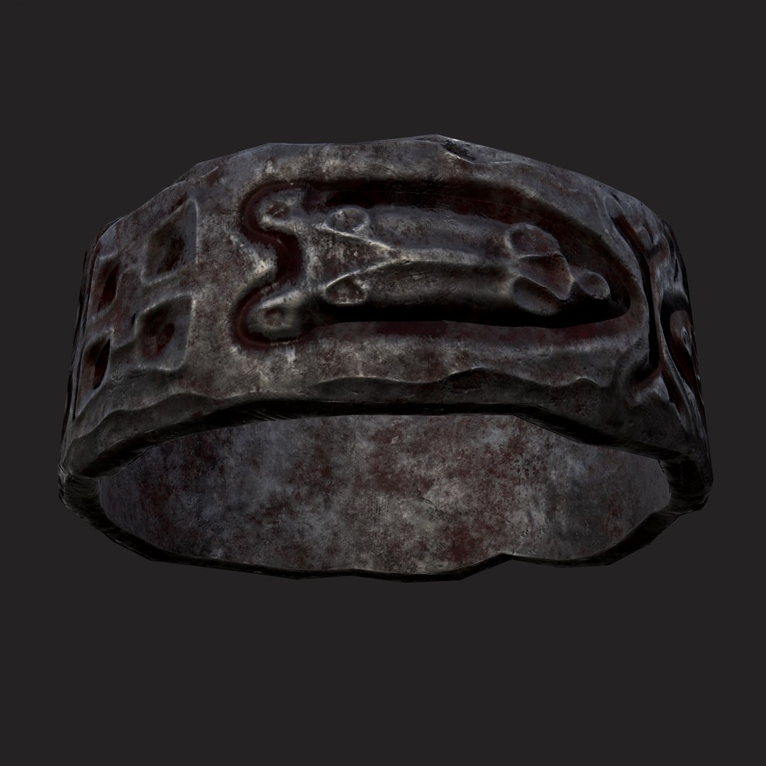 Rusting Medieval Iron Ring 3D model - TurboSquid 1908825