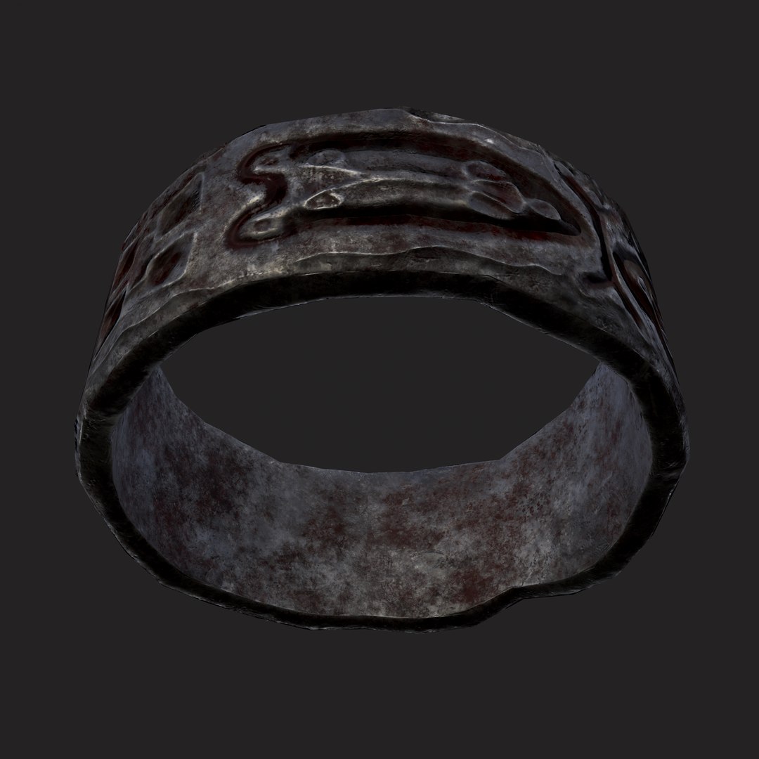 Rusting Medieval Iron Ring 3D model - TurboSquid 1908825