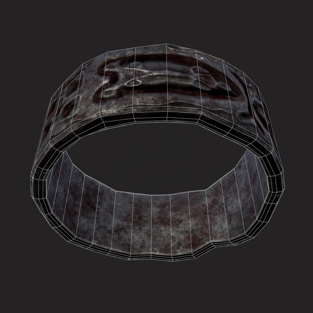 Rusting Medieval Iron Ring 3D model - TurboSquid 1908825