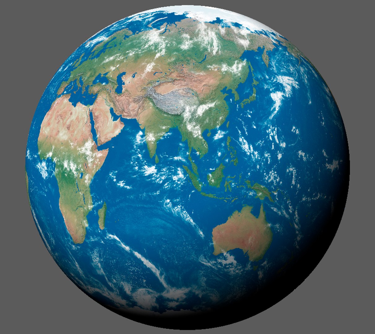 3d Model Earth Galaxy Stars