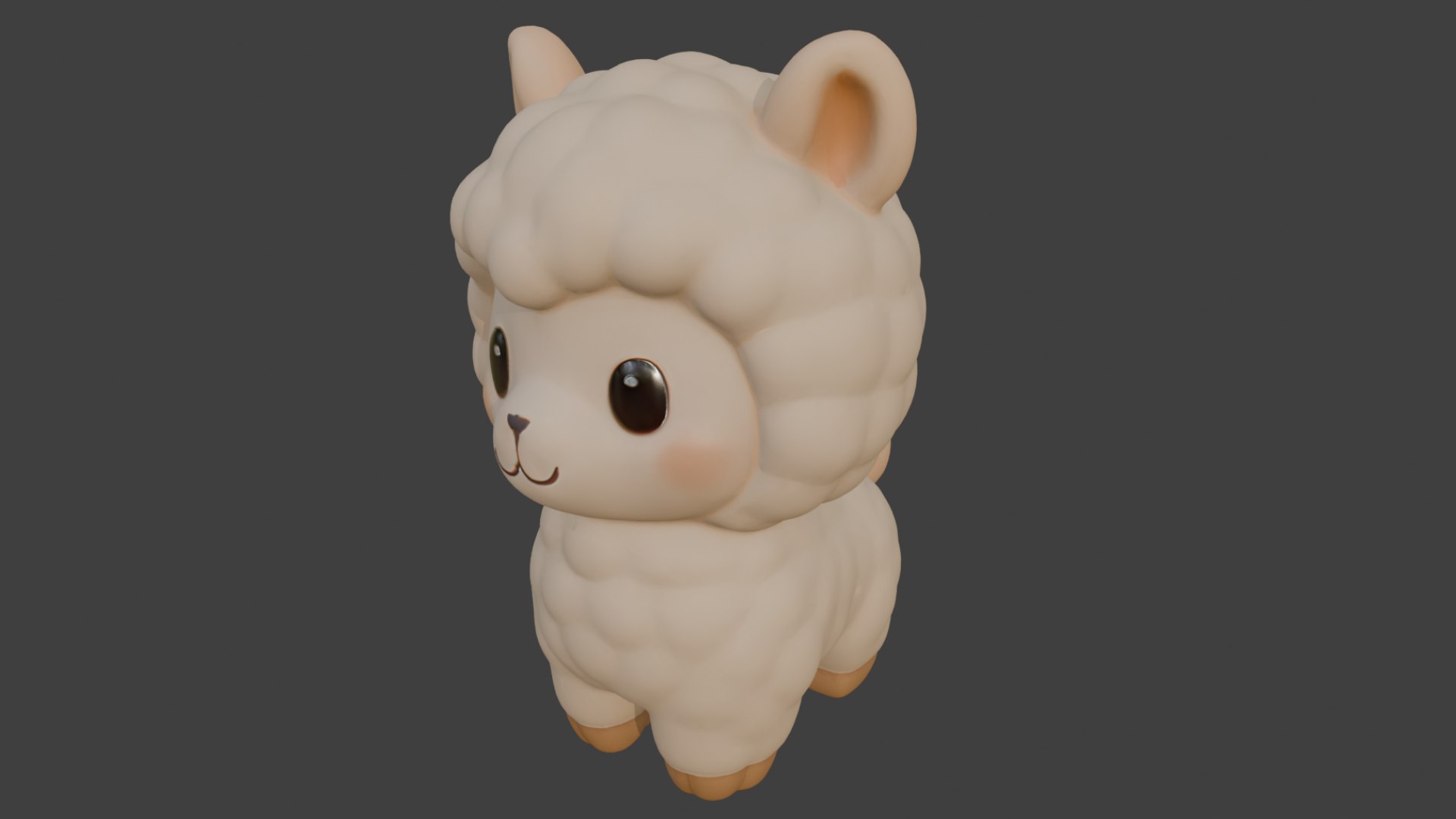 3D Q-version Alpaca Model - TurboSquid 2396262
