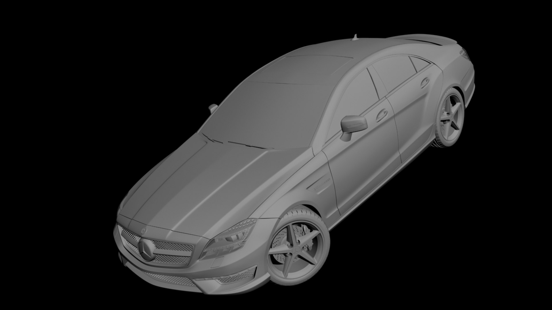 3d Model Mercedes Benz Cls Amg
