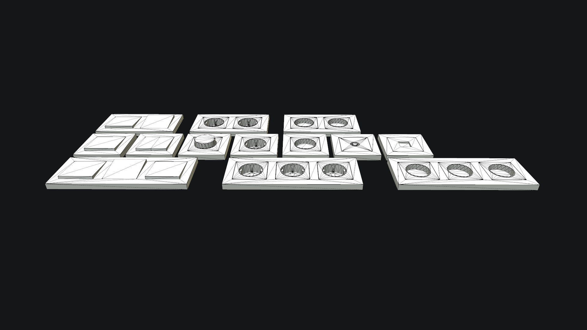 3D model low-poly electrical switches outlets - TurboSquid 1533358