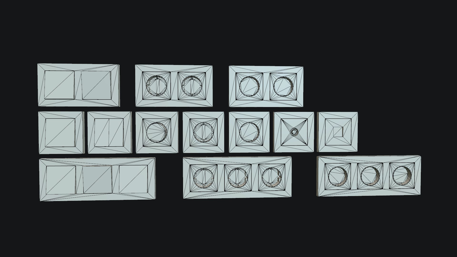 3D Model Low-poly Electrical Switches Outlets - TurboSquid 1533358