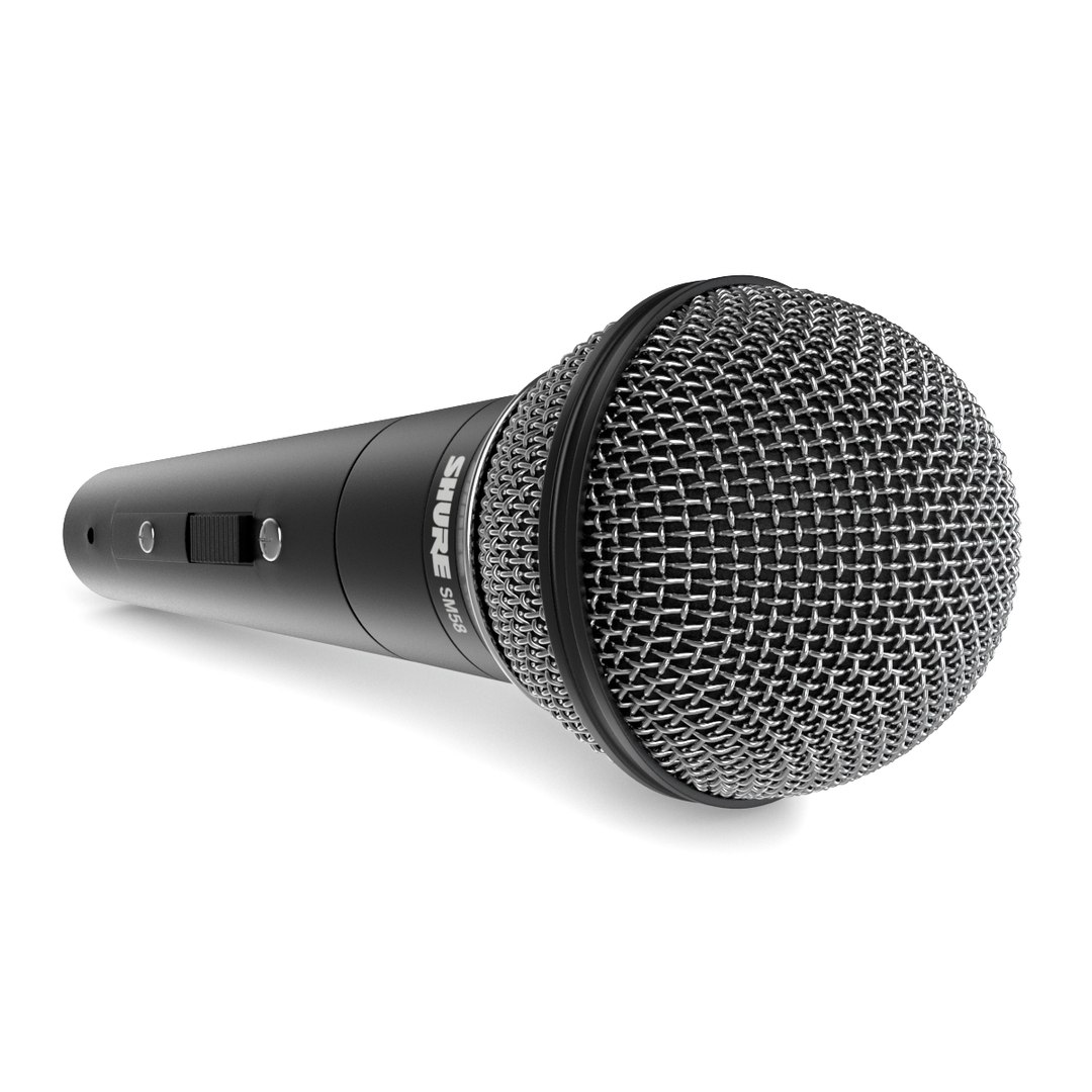 3d Microphone Mesh Model