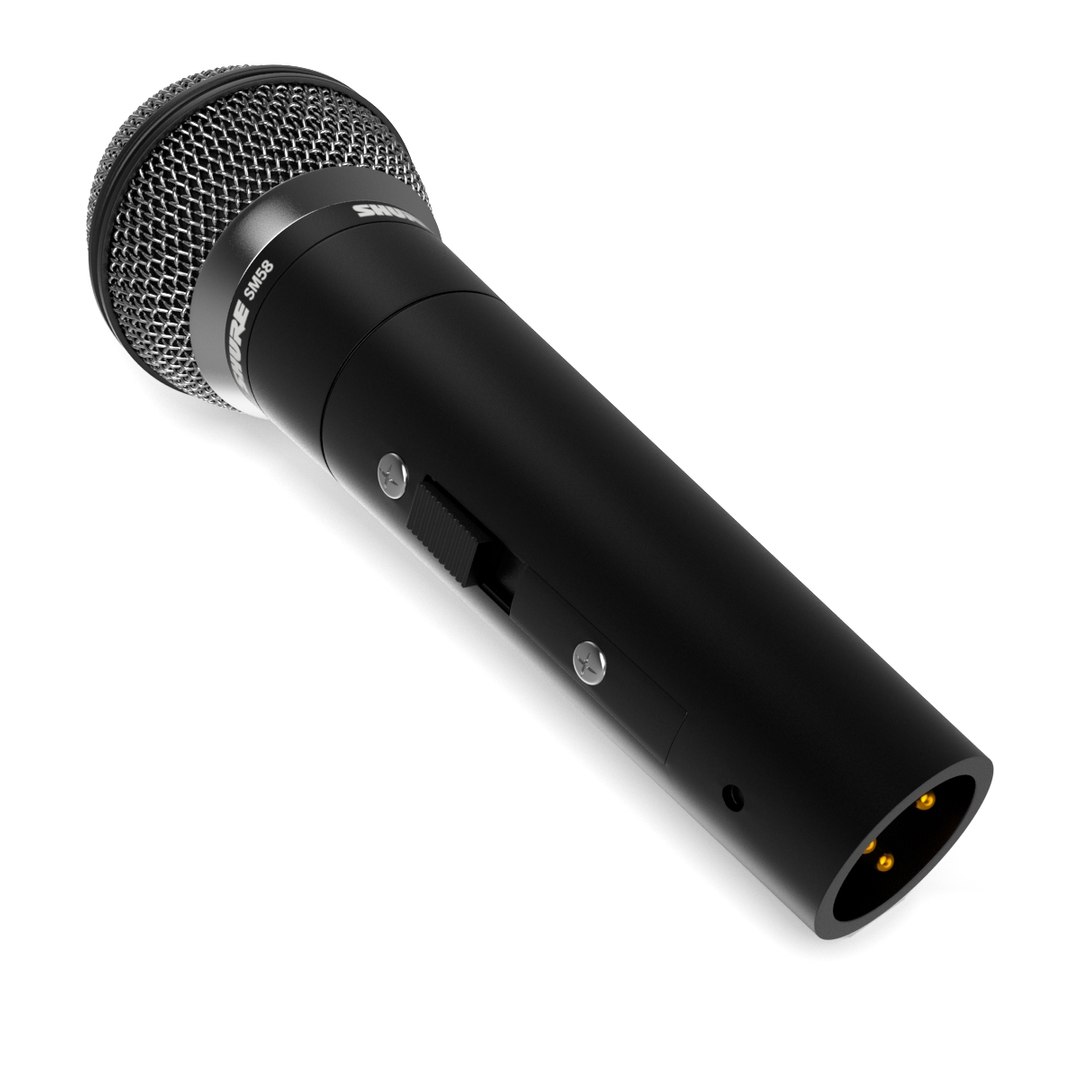 3d Microphone Mesh Model