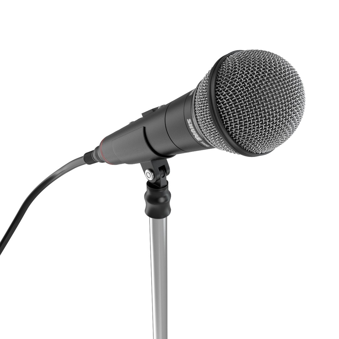 3d Microphone Mesh Model