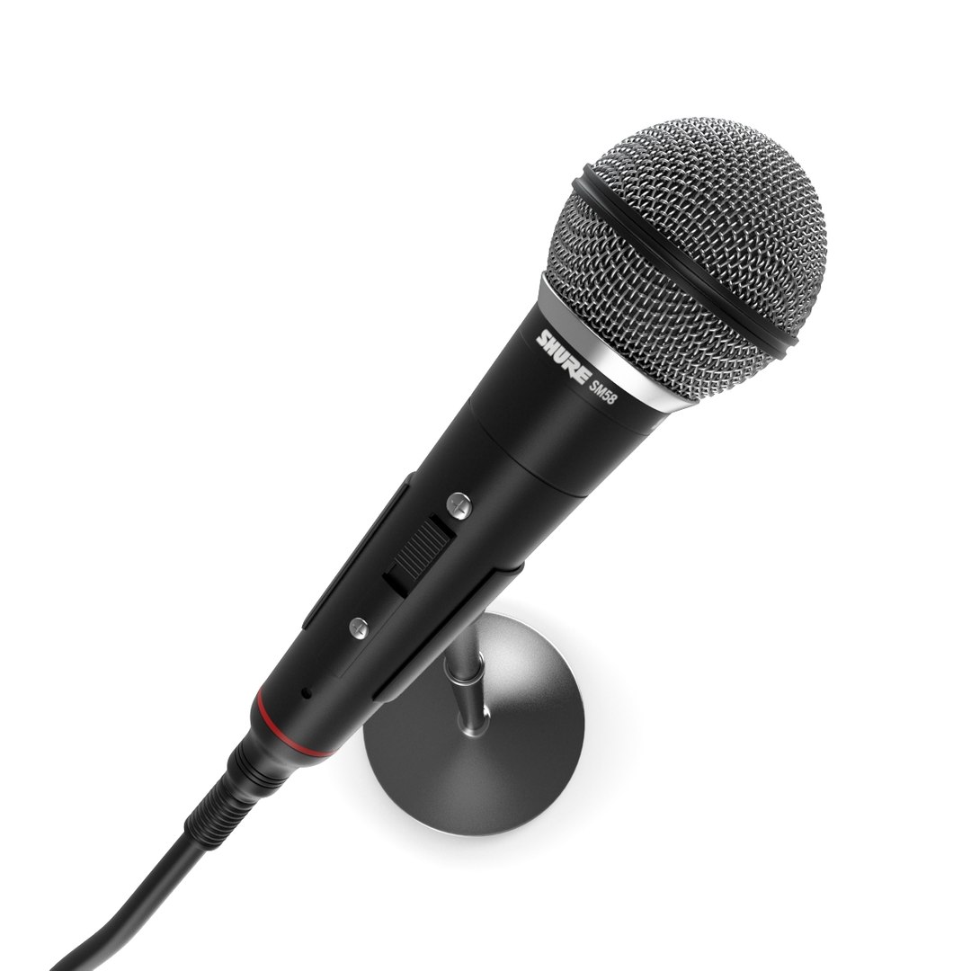 3d Microphone Mesh Model