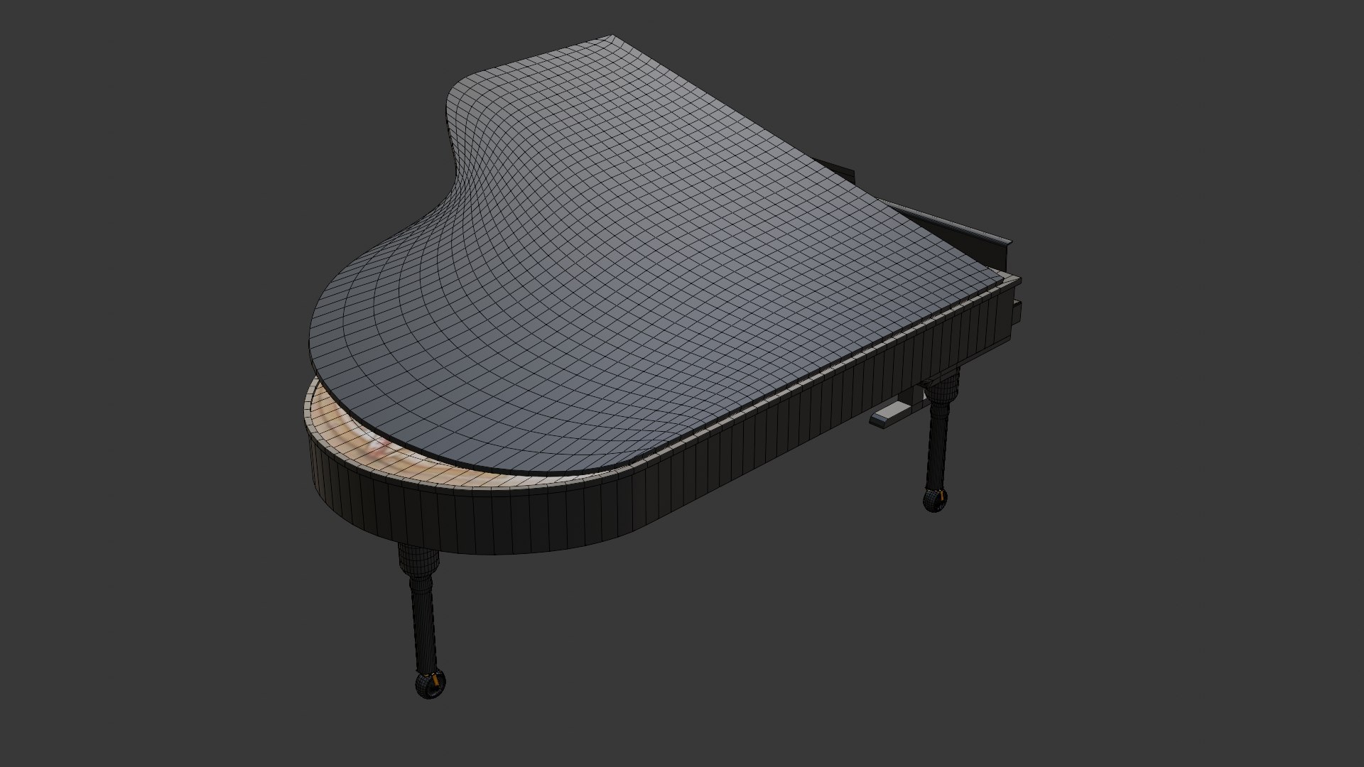 Black Grand Piano Low Poly High Quality 3D Asset 3D Model - TurboSquid ...