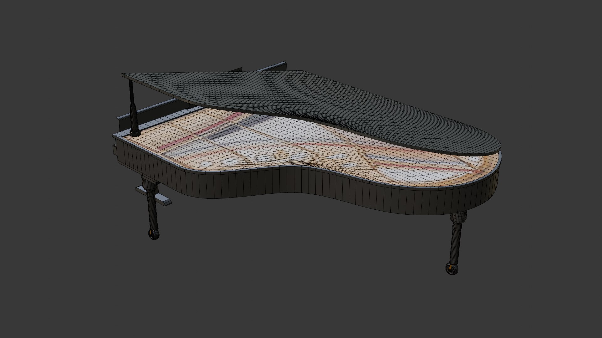 Black Grand Piano Low Poly High Quality 3D Asset 3D Model - TurboSquid ...