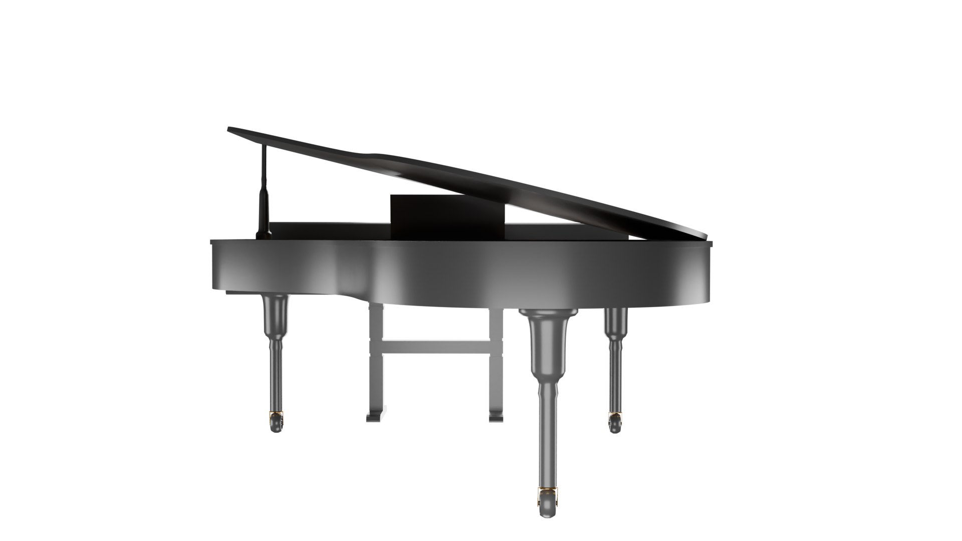 Black Grand Piano Low Poly High Quality 3D Asset 3D Model - TurboSquid ...