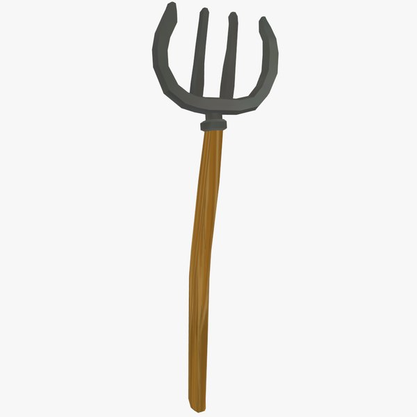 cartoon pitchfork 3d 3ds