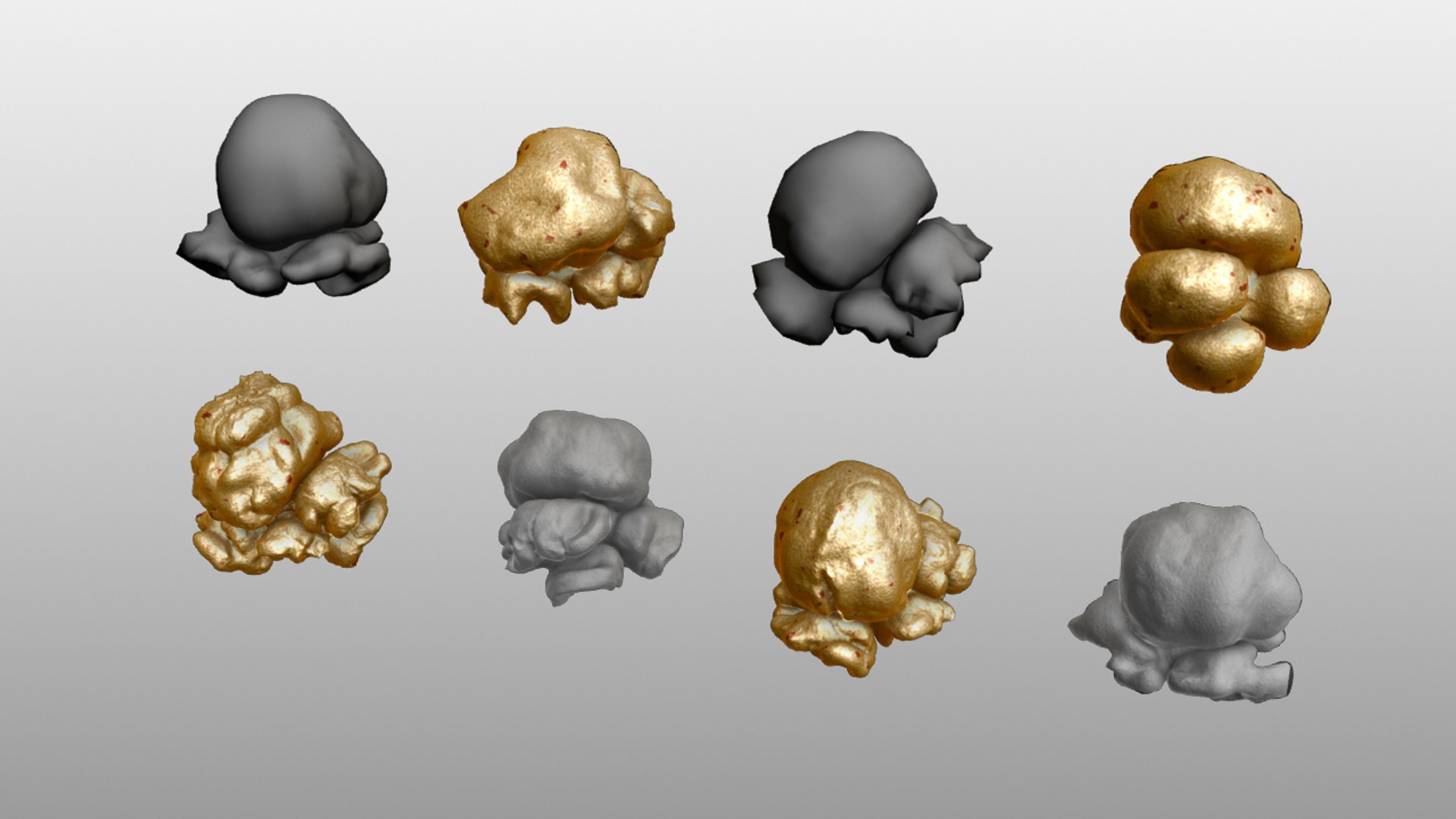 Popcorn Kernels 3d Model