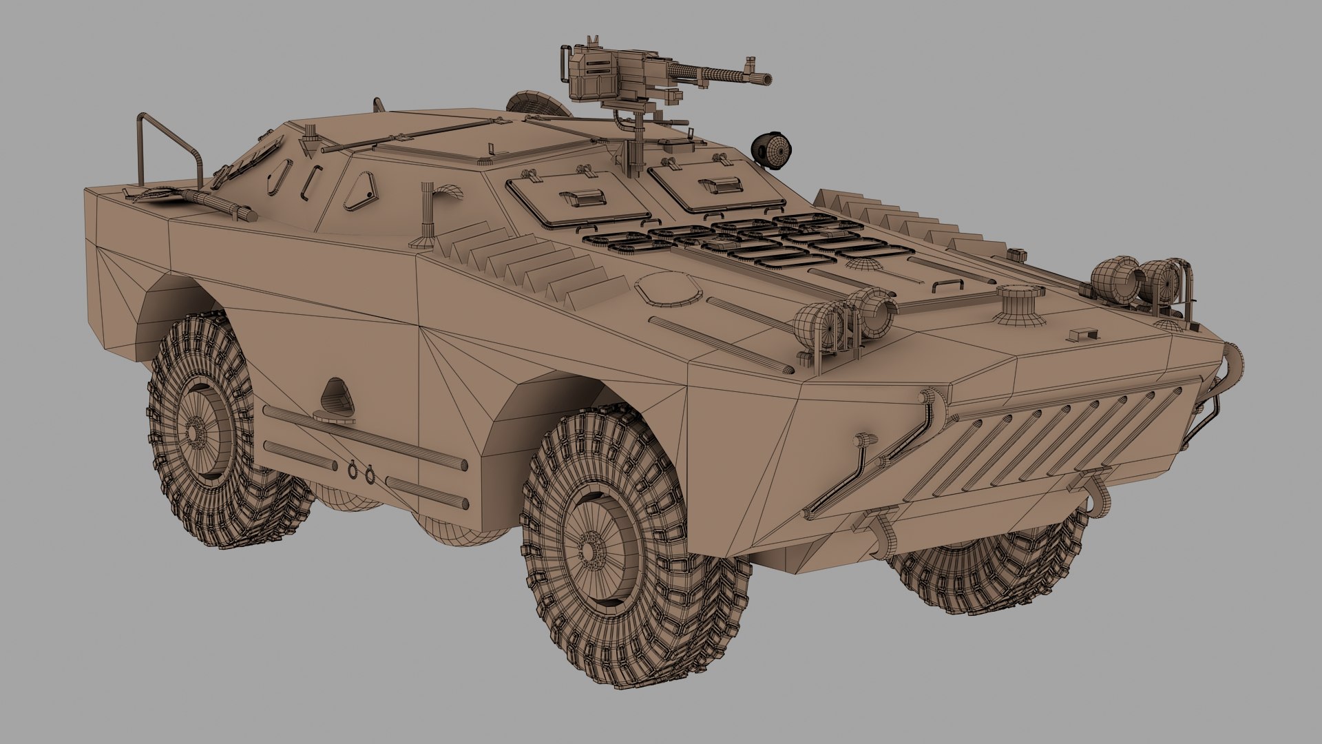 3D russian brdm 1 model - TurboSquid 1521723