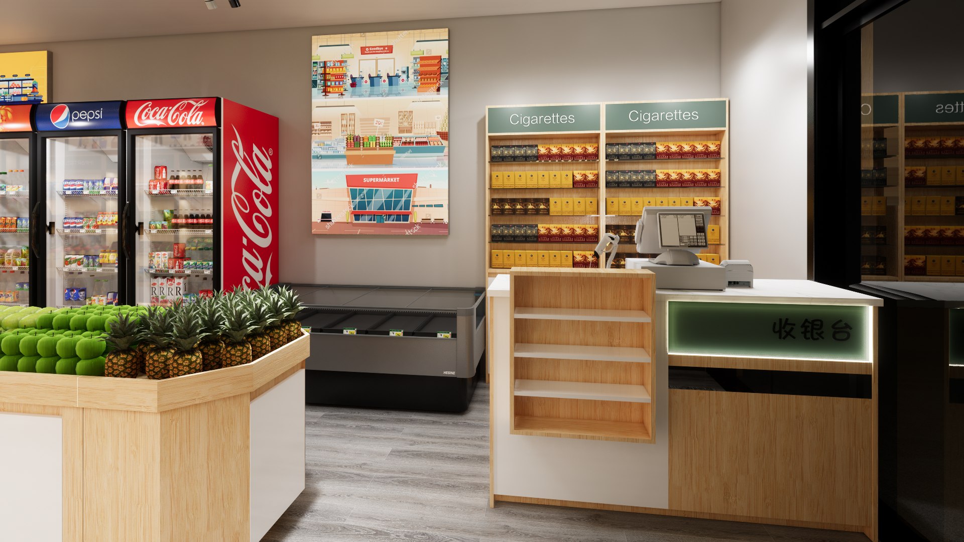 3D Convenience Store-A7 Model - TurboSquid 2147937