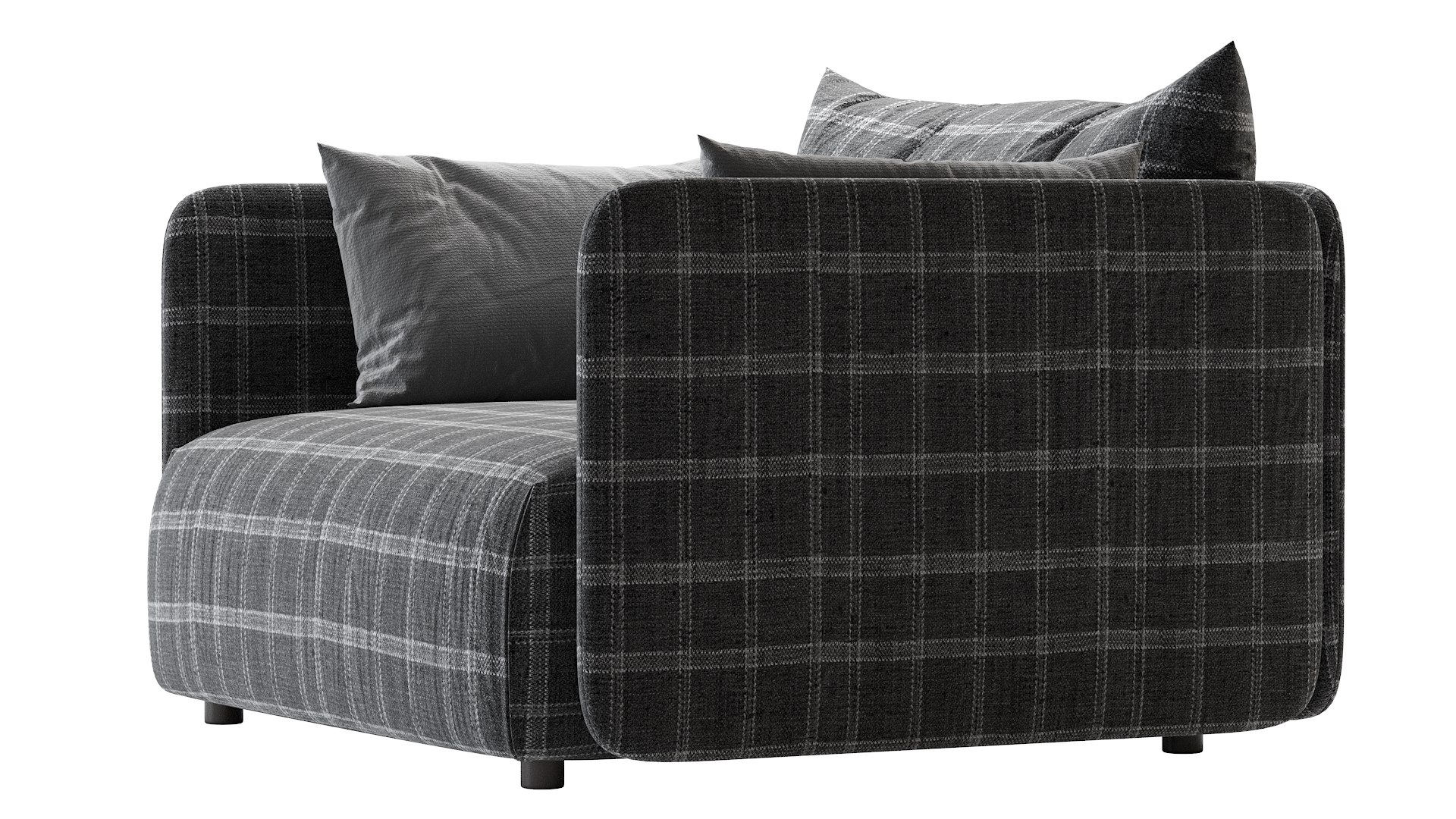 3D Offset Armchair - TurboSquid 1963878