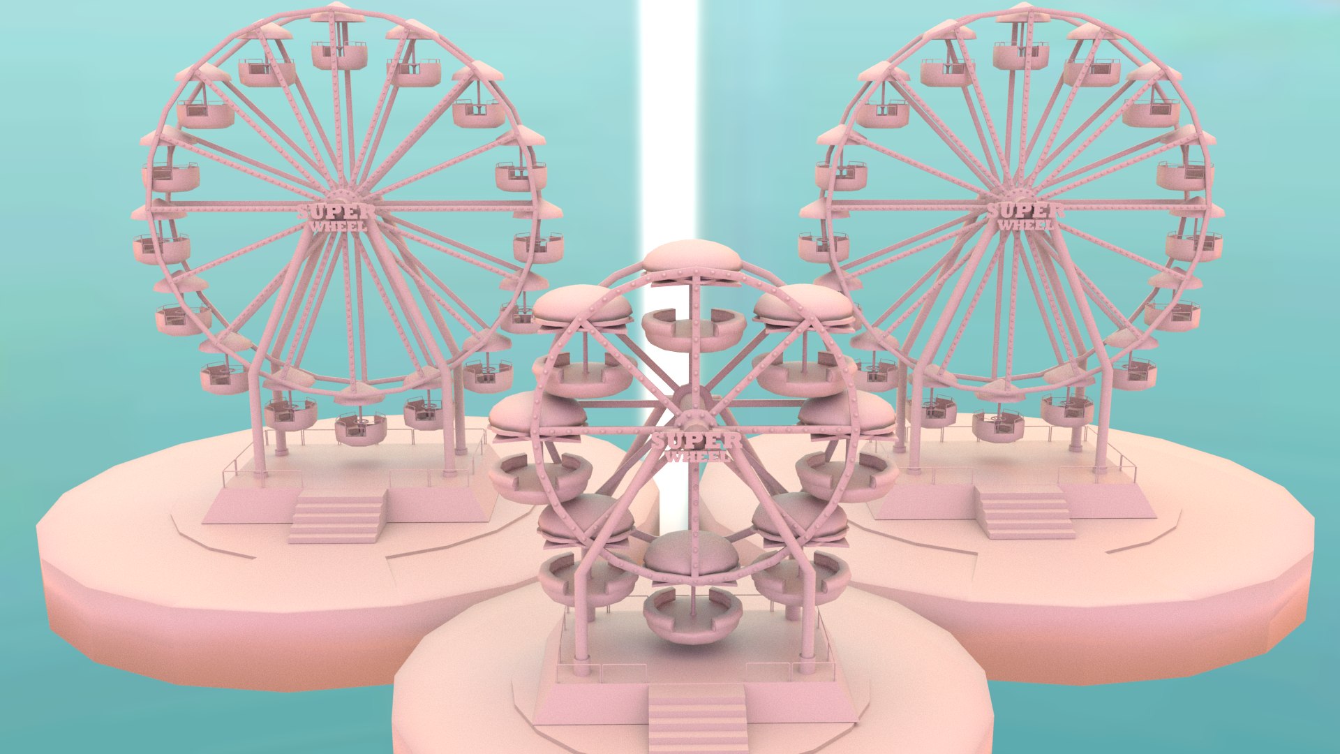 3D Ferris Wheels Pack - TurboSquid 2025272