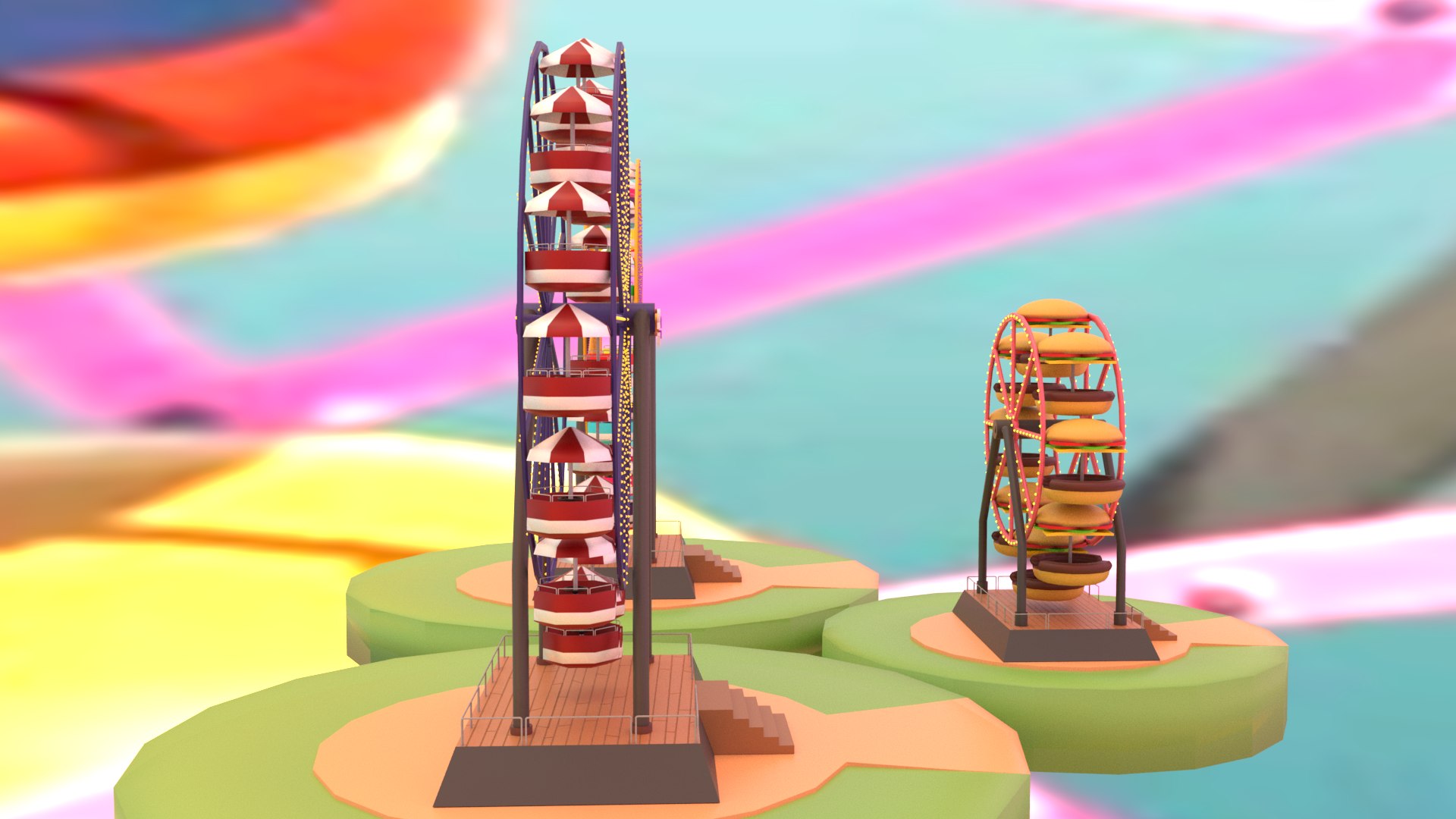 3D Ferris Wheels Pack - TurboSquid 2025272