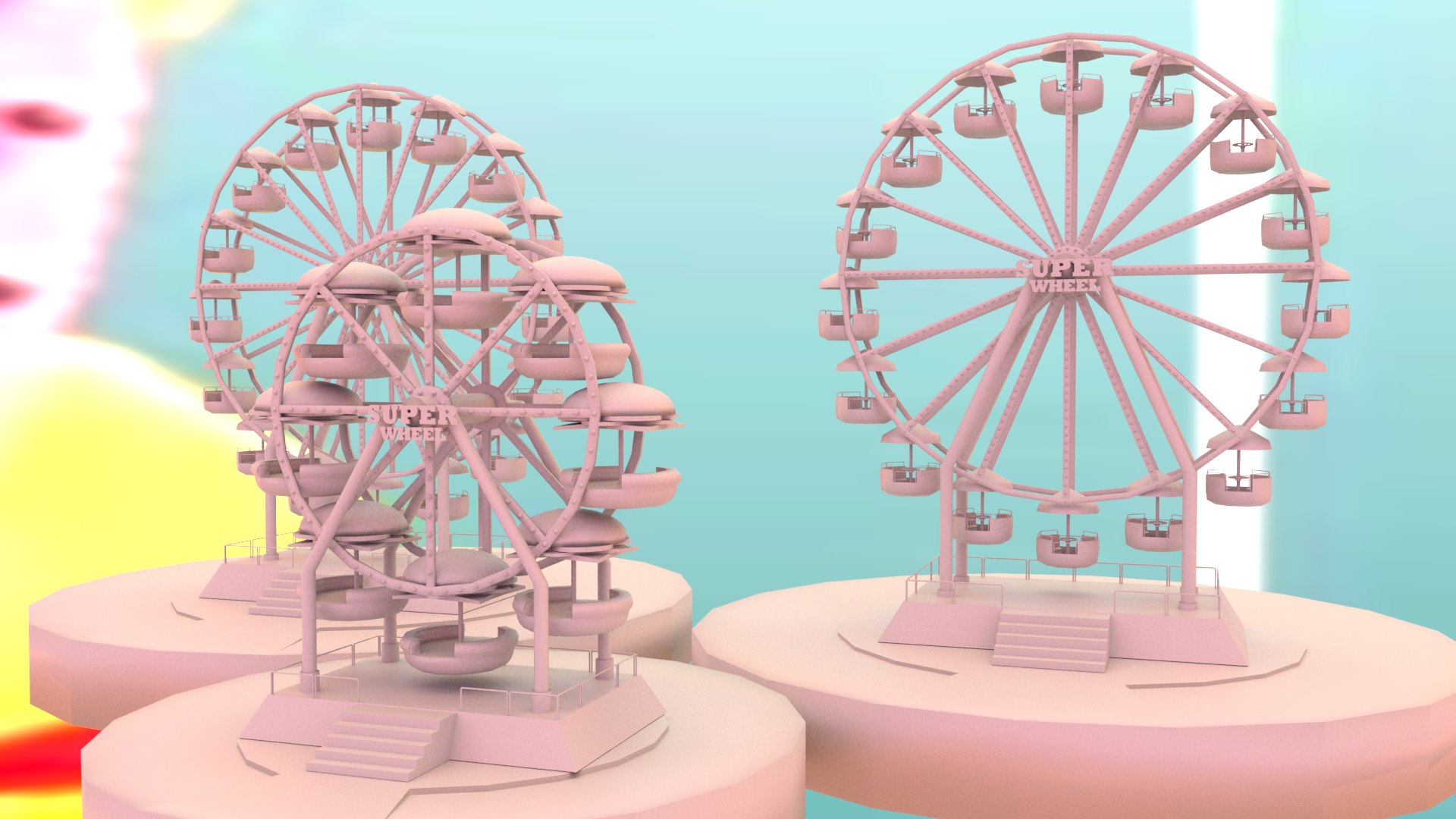 3D Ferris Wheels Pack - TurboSquid 2025272