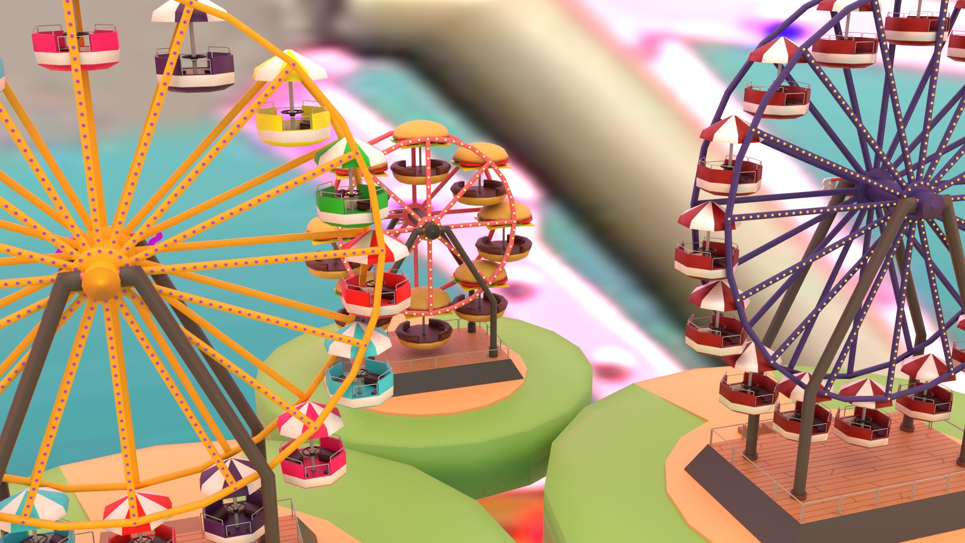 3D Ferris Wheels Pack - TurboSquid 2025272
