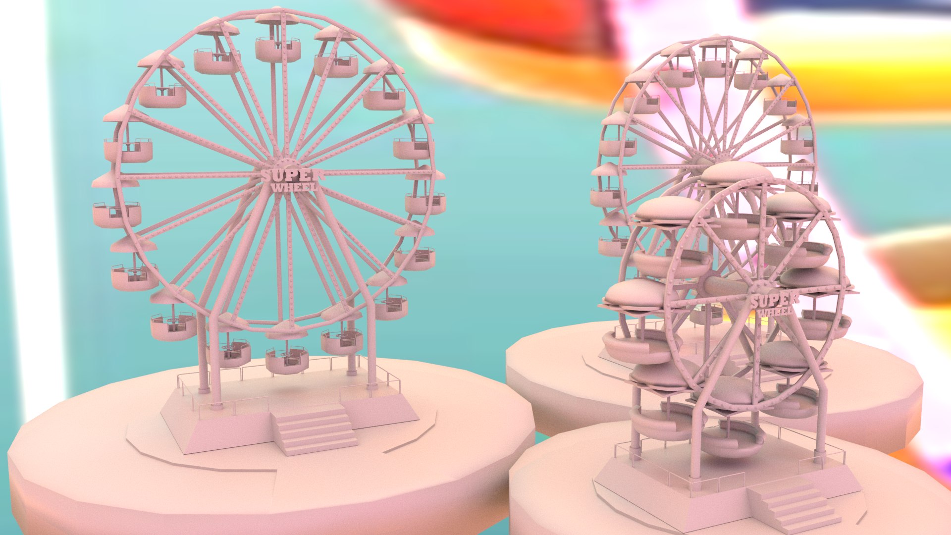 3D Ferris Wheels Pack - TurboSquid 2025272